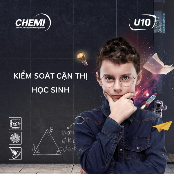 Tròng Kiểm Soát Cận Thị Chemi U10: Bảo Vệ Mắt Học Sinh